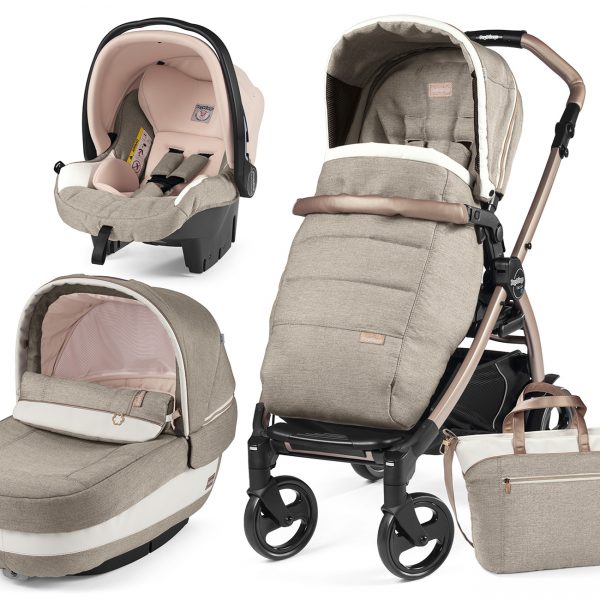 Peg Perego trio Book 51 Mon Amour Elite, con passeggino oro rosa ...