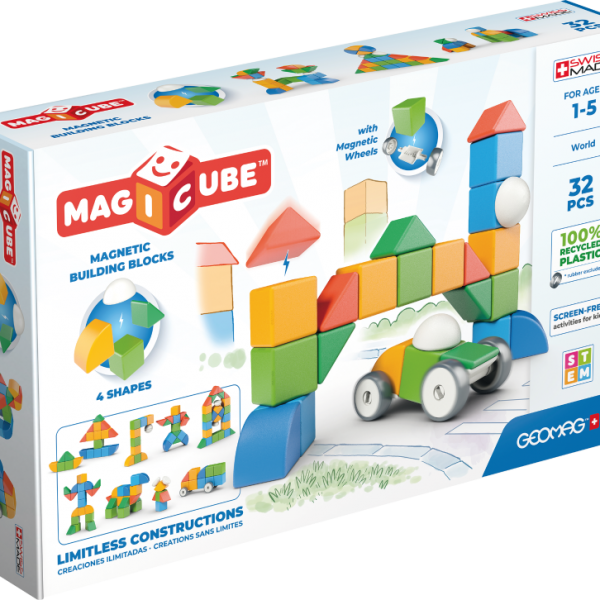 Geomag Magicube Shapes, costruzioni magnetiche in 4 forme geometriche ...
