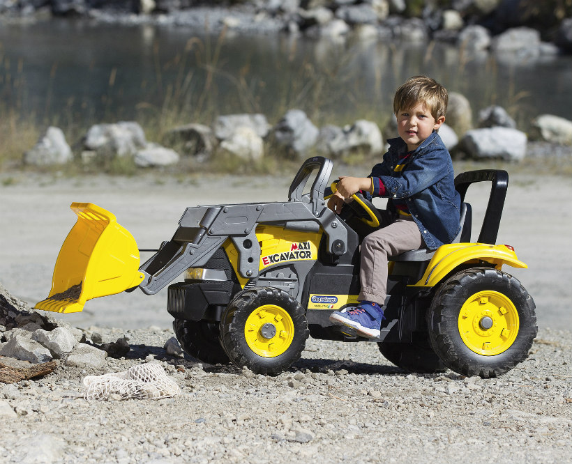 Peg Perego Maxi Excavator, ruspa a pedali per bambini da 2 anni in su ...